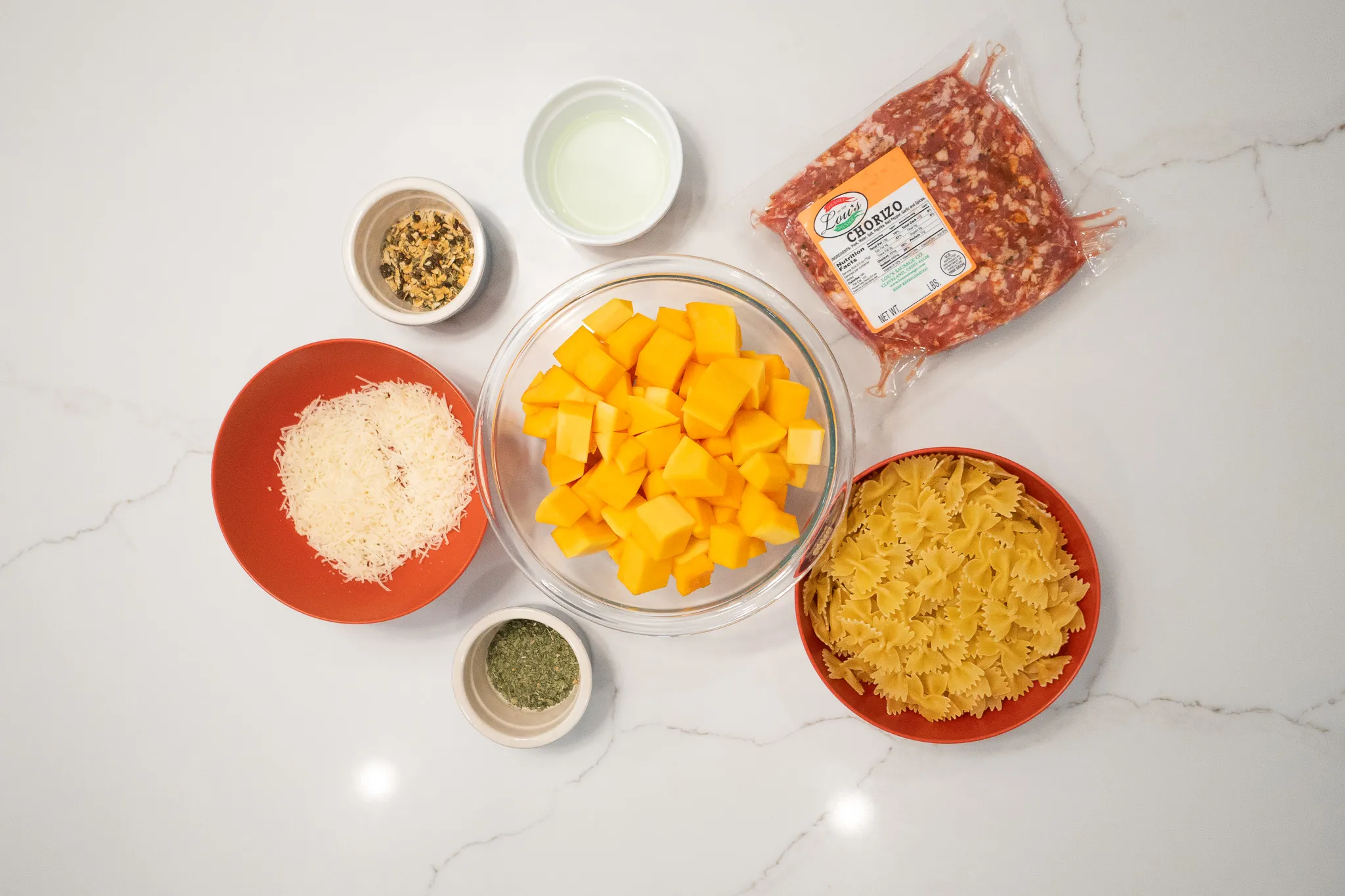 Butternut Squash & Chorizo Pasta